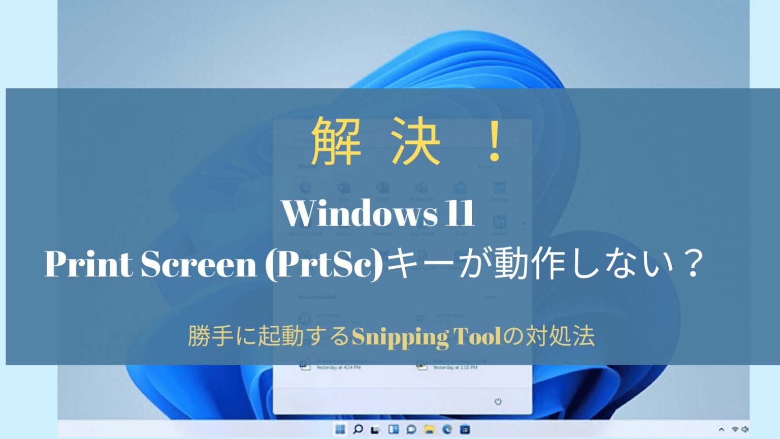 Windows 11でPrint Screen (PrtSc)キーが効かない？解決法と代替手段を解説 - 秘亭のネタ